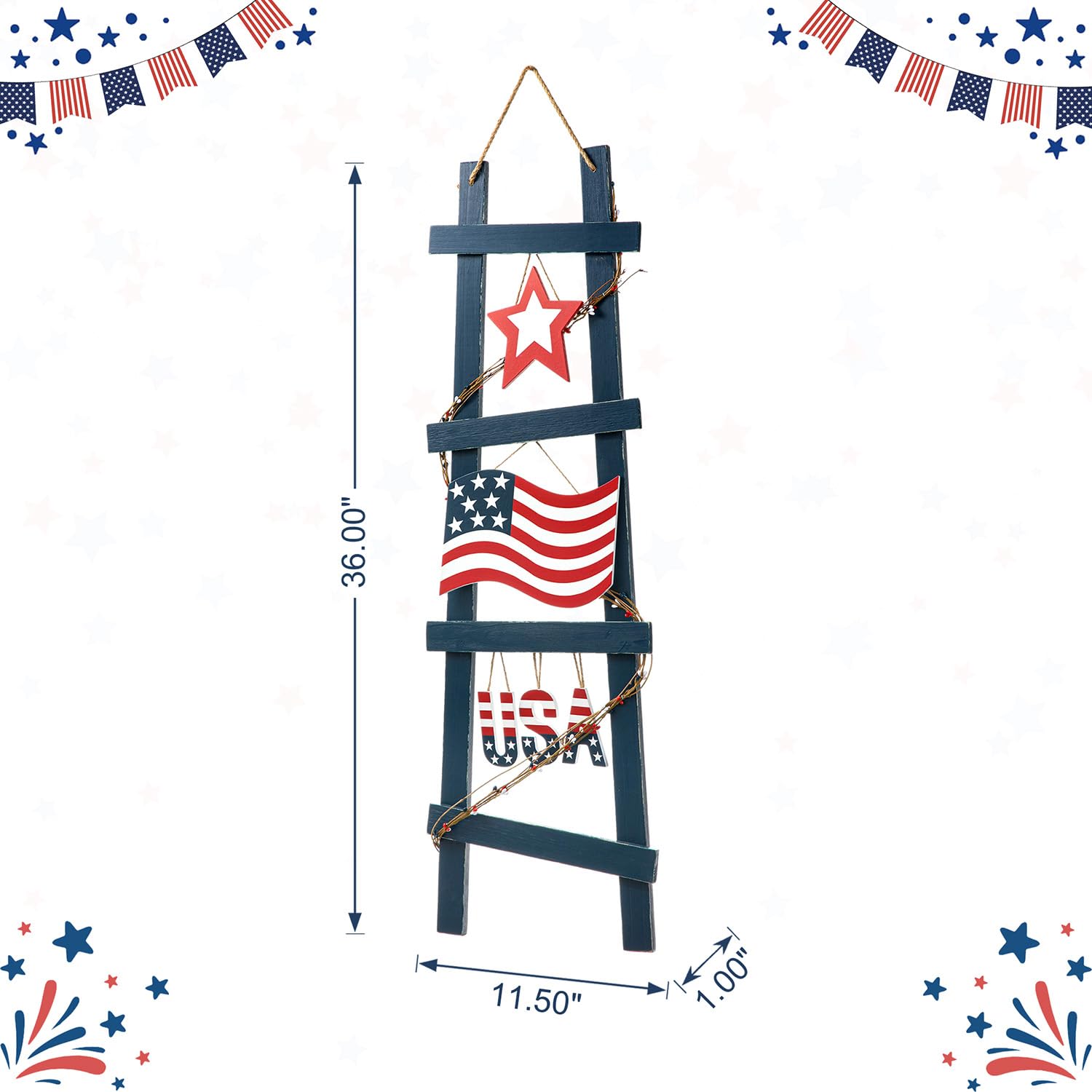 Snapklik.com : 4th Of July Independence Day Memorial Day 36"H Patriotic ...