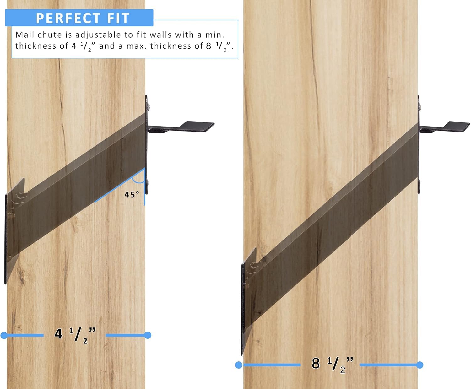Snapklik.com : Durabox Through The Wall Drop Chute Adjustable Two Piece ...