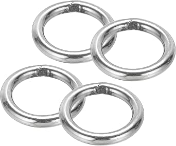 Amazon.com: PATIKIL Metal O Rings, 304 Stainless Steel O-Ring Heavy ...