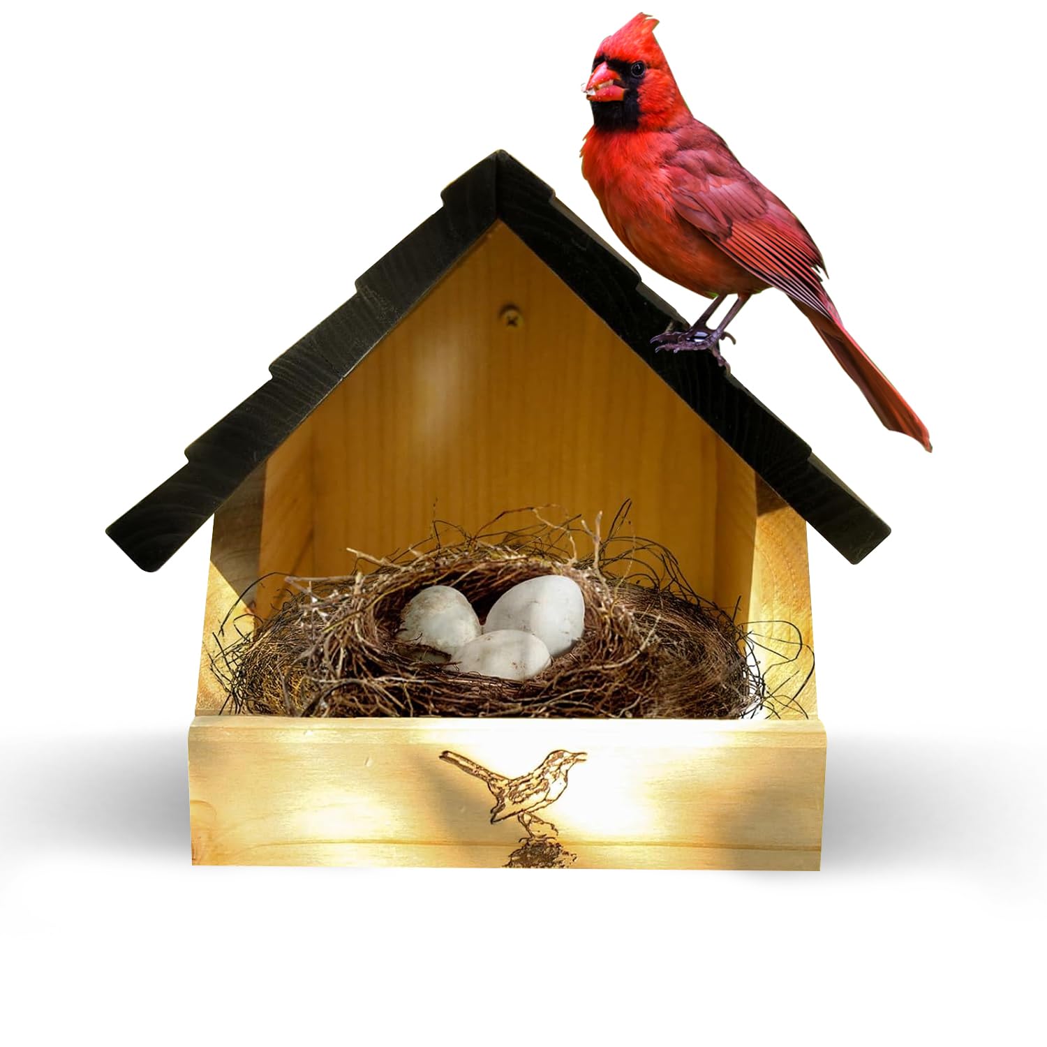 Cardinal Building Nest Northern Cardinals The Art Of Bird Homes