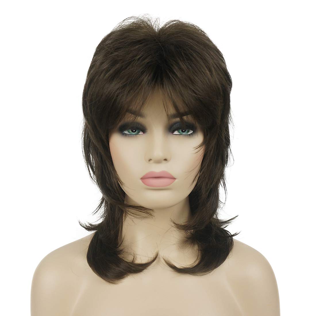 Amazon.com : Lydell Long Soft Shaggy Layered Light Chestnut Brown ...