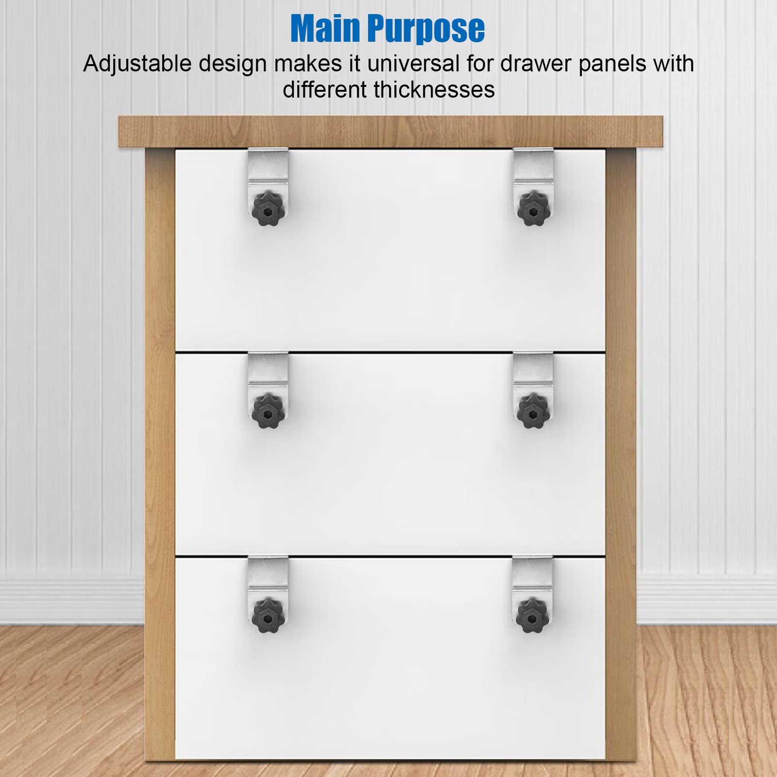 Snapklik.com : Copgge Cabinet Drawer Front Installation Clamps Drawer Face Mounting Clamps Steel ...