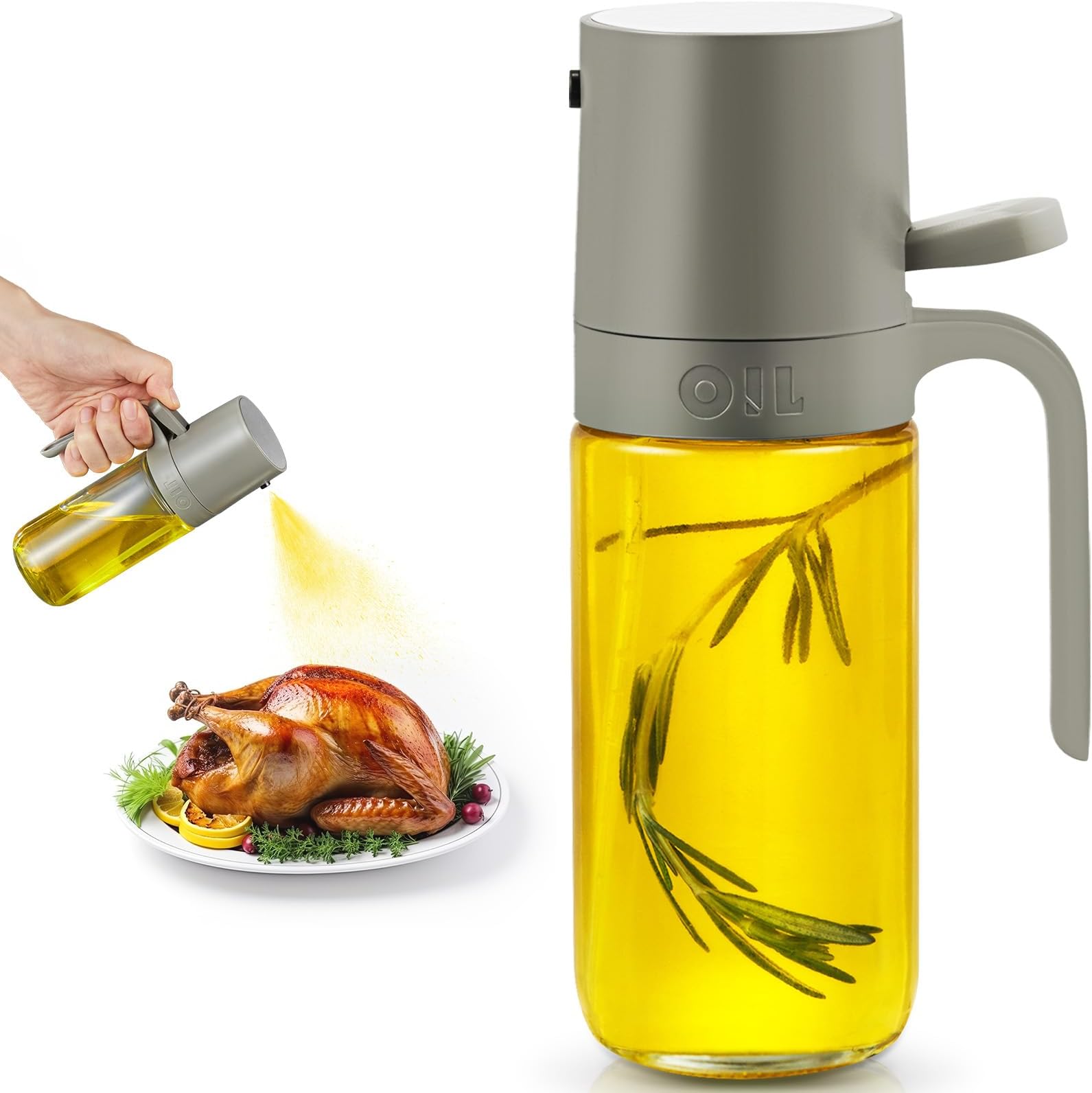Amazon.com: Misto Brushed Aluminum Gourmet Olive Oil Sprayer : Home ...
