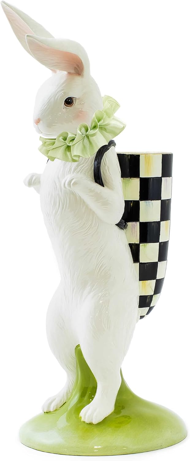 Amazon.com: MACKENZIE-CHILDS Spring Fling Hare on a Hike, Spring Bunny ...