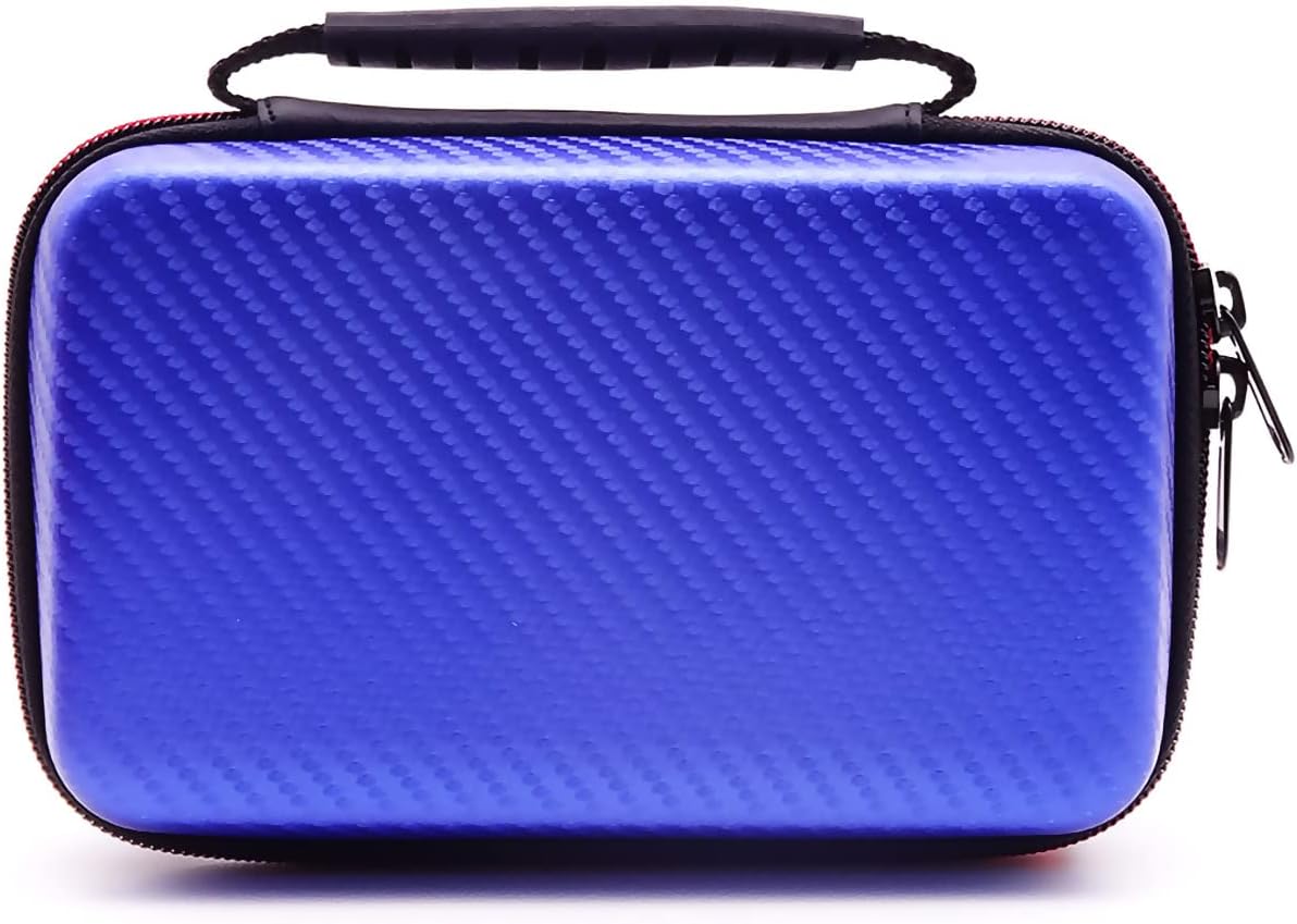 for New 3DS XL Carbon Fiber Carry Case Waterproof Hard Storage Bag, for ...