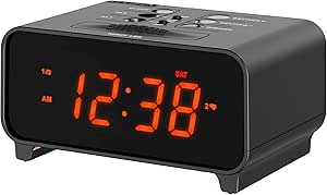 Small Digital Alarm Clocks, Dual Alarms with 4 Alarm Week Modes, Snooze ...