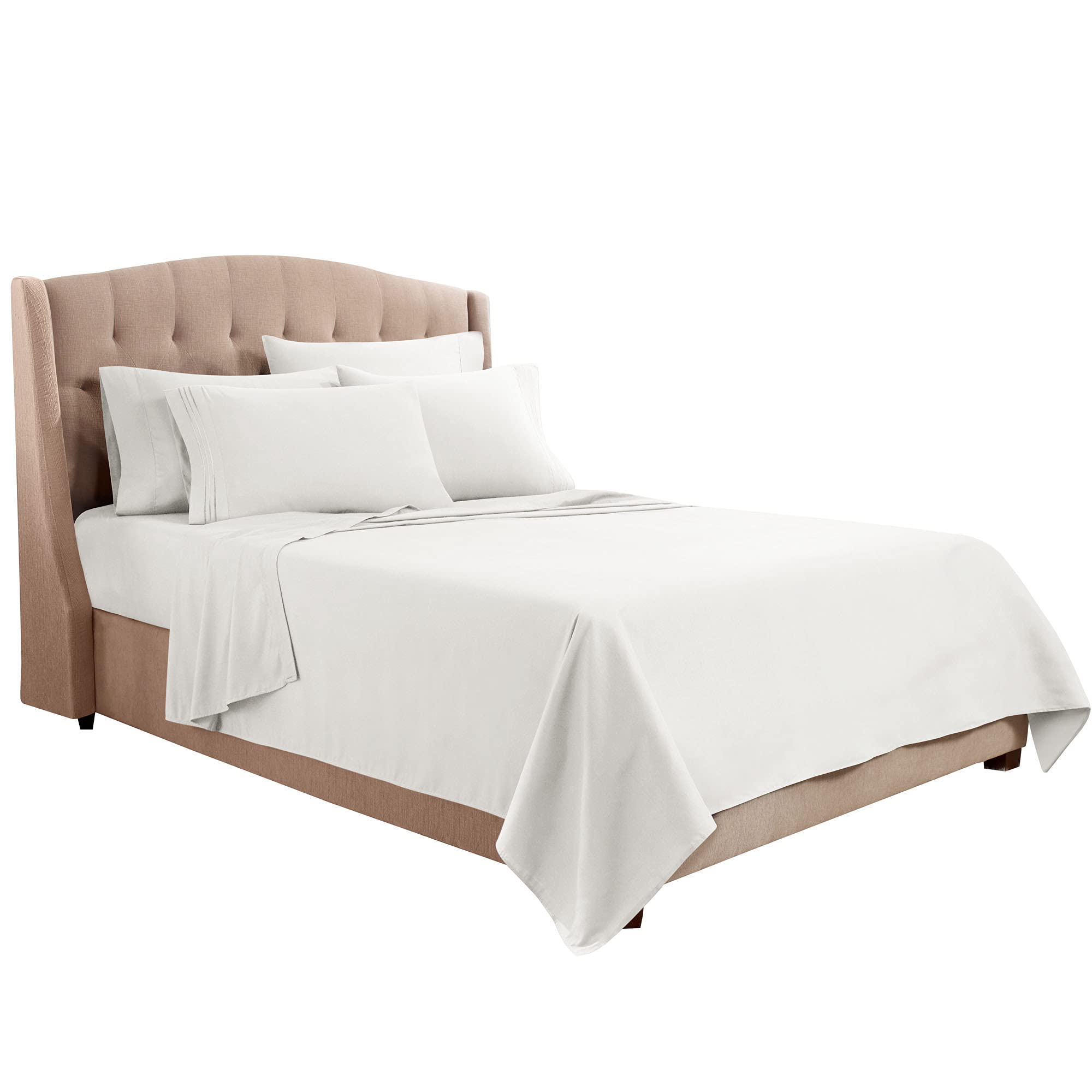 Clara Clark Flex Top King Sheets, 6 Piece Set - Hotel Luxury Sheets for ...