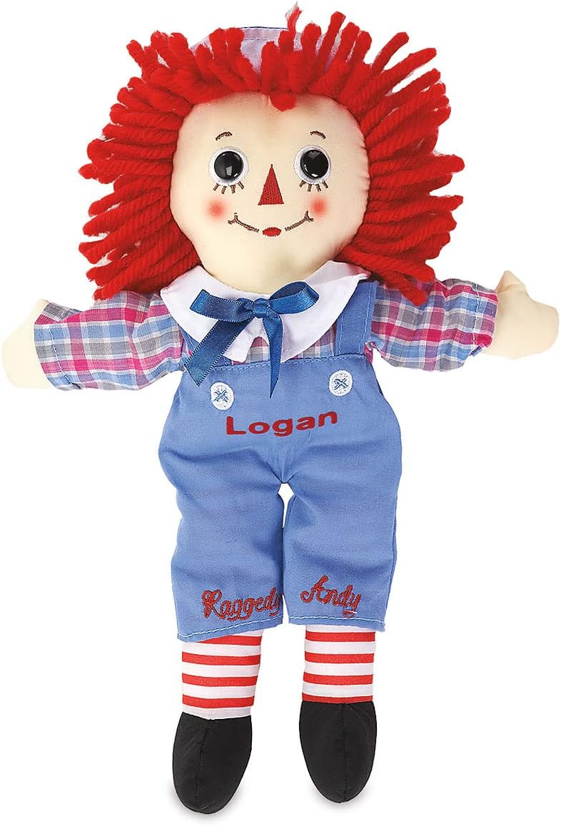 Amazon.com: Lillian Vernon Personalized Classic Raggedy Andy Doll - 12 ...