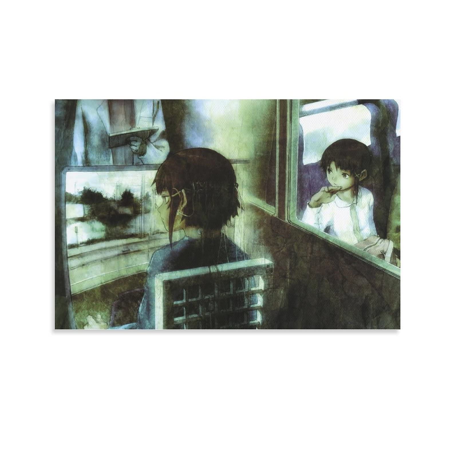 Amazon.com: Serial Experiments Lain Anime Canvas Art Poster And Wall ...