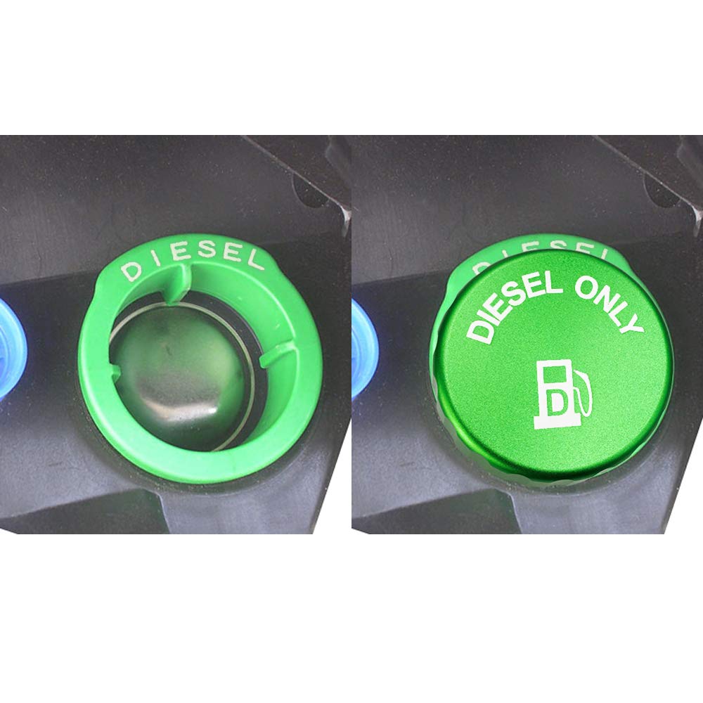 Snapklik.com : DIESEL Only For 2019-2025 Dodge Ram Green Diesel Fuel Cap