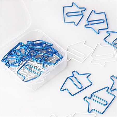 Amazon.com : Rurili 20 Pieces Metal Key Shaped Wire Paper Clips for ...