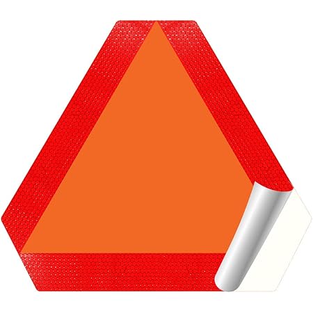 Amazon.com: IGNIXIA Slow Moving Vehicle Sign, PVC Vinyl Decal Slow ...