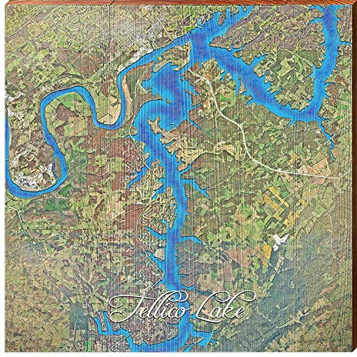 Mapa Del Lago Tellico En Tennessee