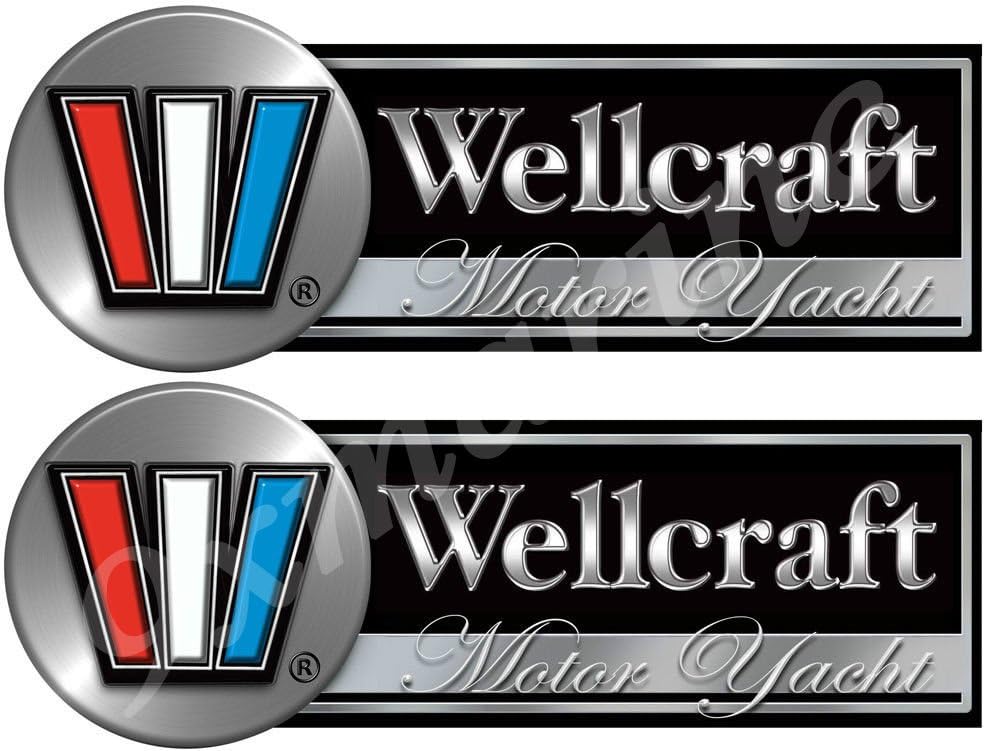 Two Wellcraft Boat Remastered Decals/Stickers for Restoration Project ...
