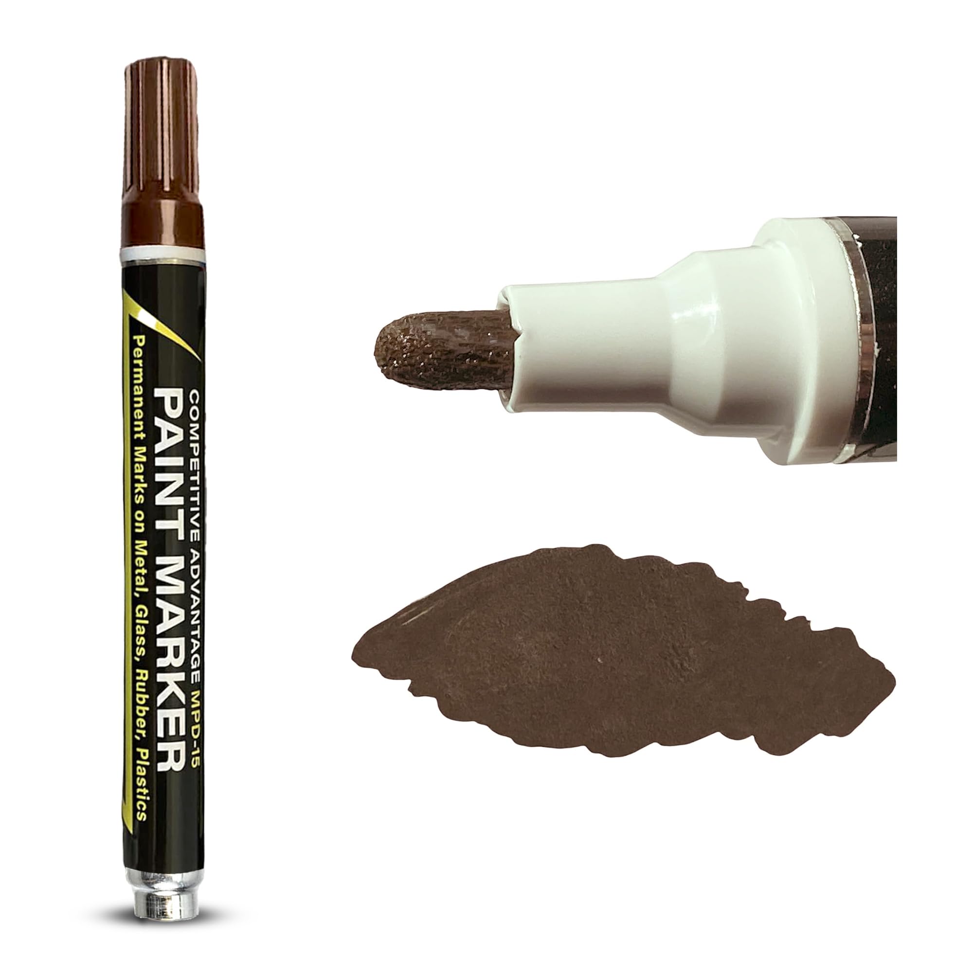 Amazon.com: Competitive Advantage Enamel Paint Markers MPD-15 | BROWN ...