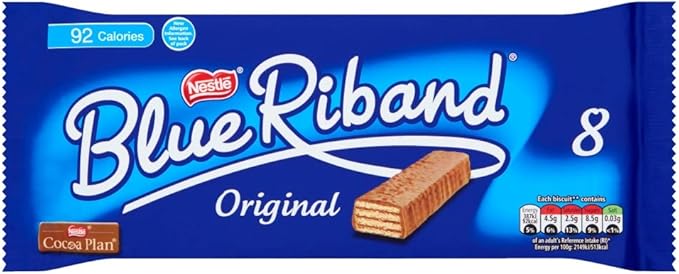 Nestle Blue Riband Original Milk Chocolate Wafer Biscuits, 144g ...