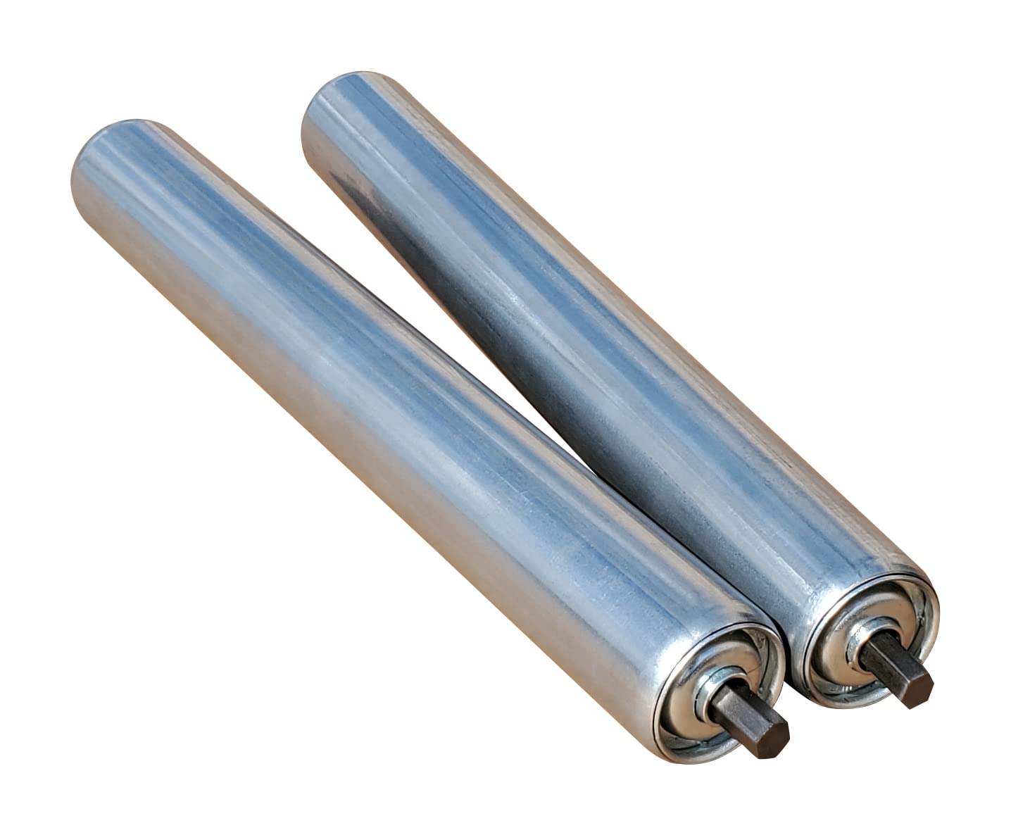 2-Pack Galvanized Steel Gravity Roller, 15" Between Frame, 1.9 ...