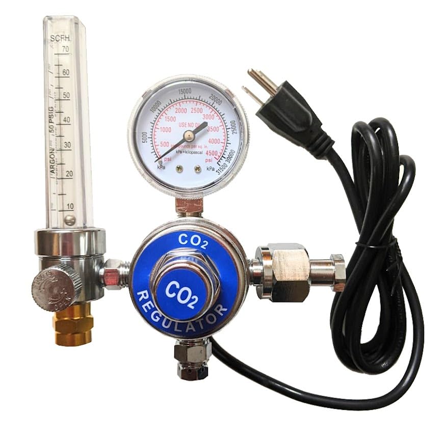 1 Pack of SUPA331-4210 Welding electrically Heated Regulator/flowmeter for CO2 110V Green House ...