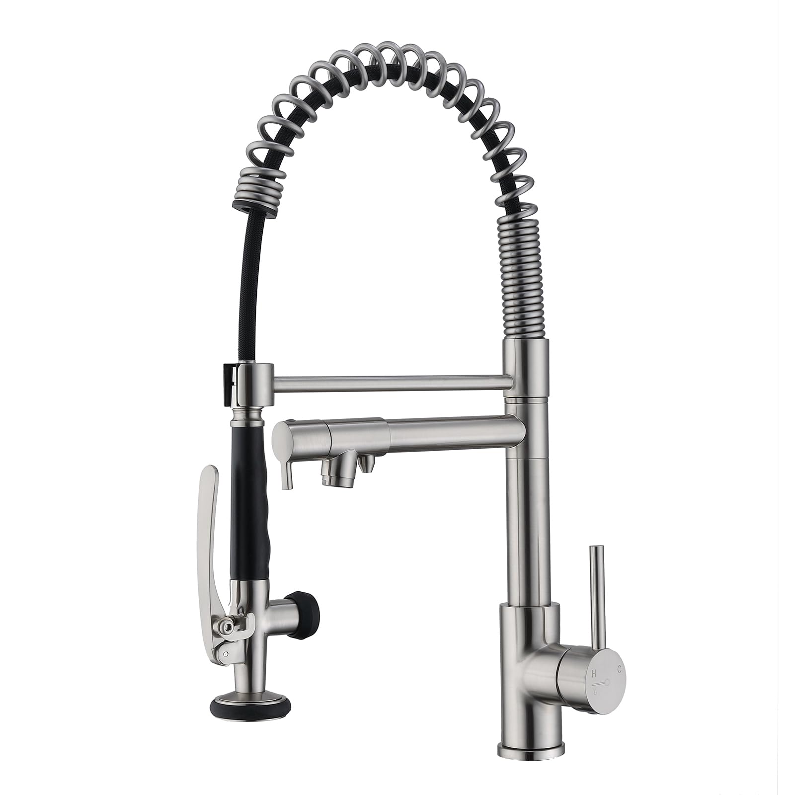 Kitchen Sink Faucet with Pull Down Sprayer, 3 in 1 Water Filter ...