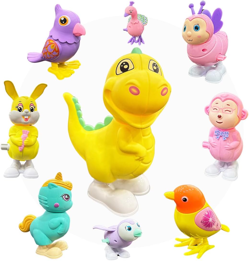 Buy Wembley 3 Pcs Jumping Bird Wind Up Toys Key Operated Colorful Bird ...