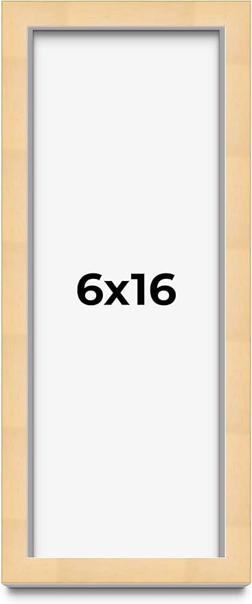 Amazon.com - CountryArtHouse 6x16 Frame Natural Wood Picture Frame | 0. ...