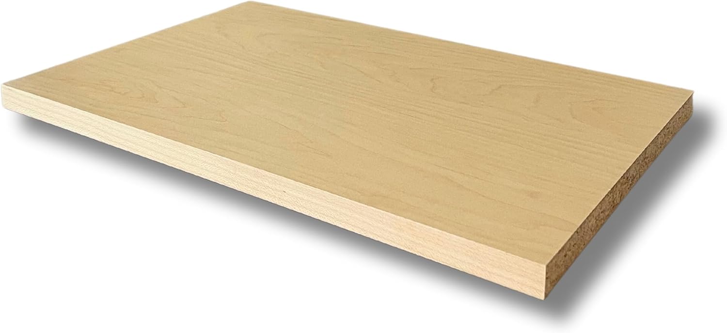 Amazon.com: SHELFIX - Maple Color Melamine Cabinet Replacement Shelves ...