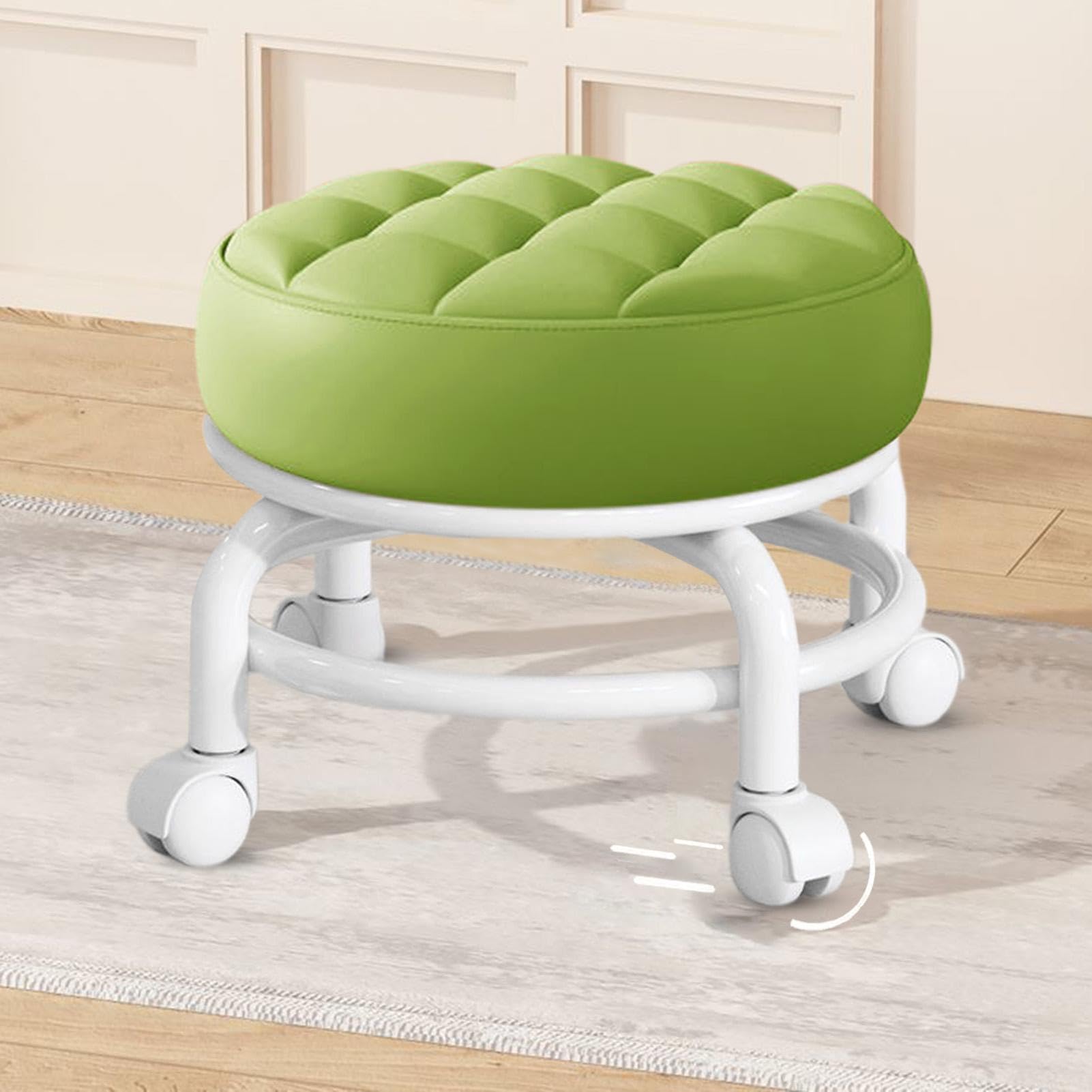 Rolling Vanity Stools And Benches Collapsible Backrest Vanity Stool