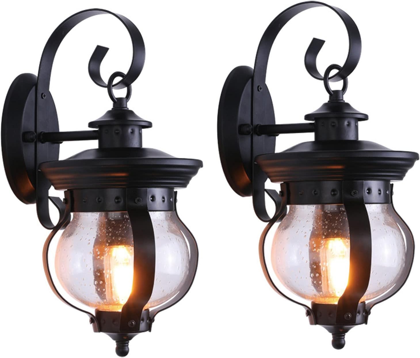 Amazon.com: WJIHUYU 2-Pack Outdoor Lights, Upgrade Dusk to Dawn ...