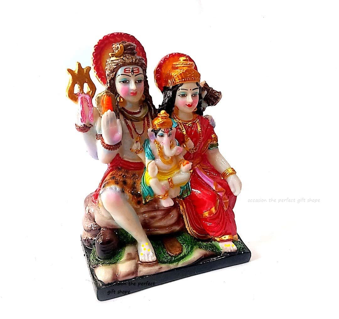 Buy Stone Shiv Parivar Ganesh Idol Shiv Parivar Murti Statue Sculpture ...