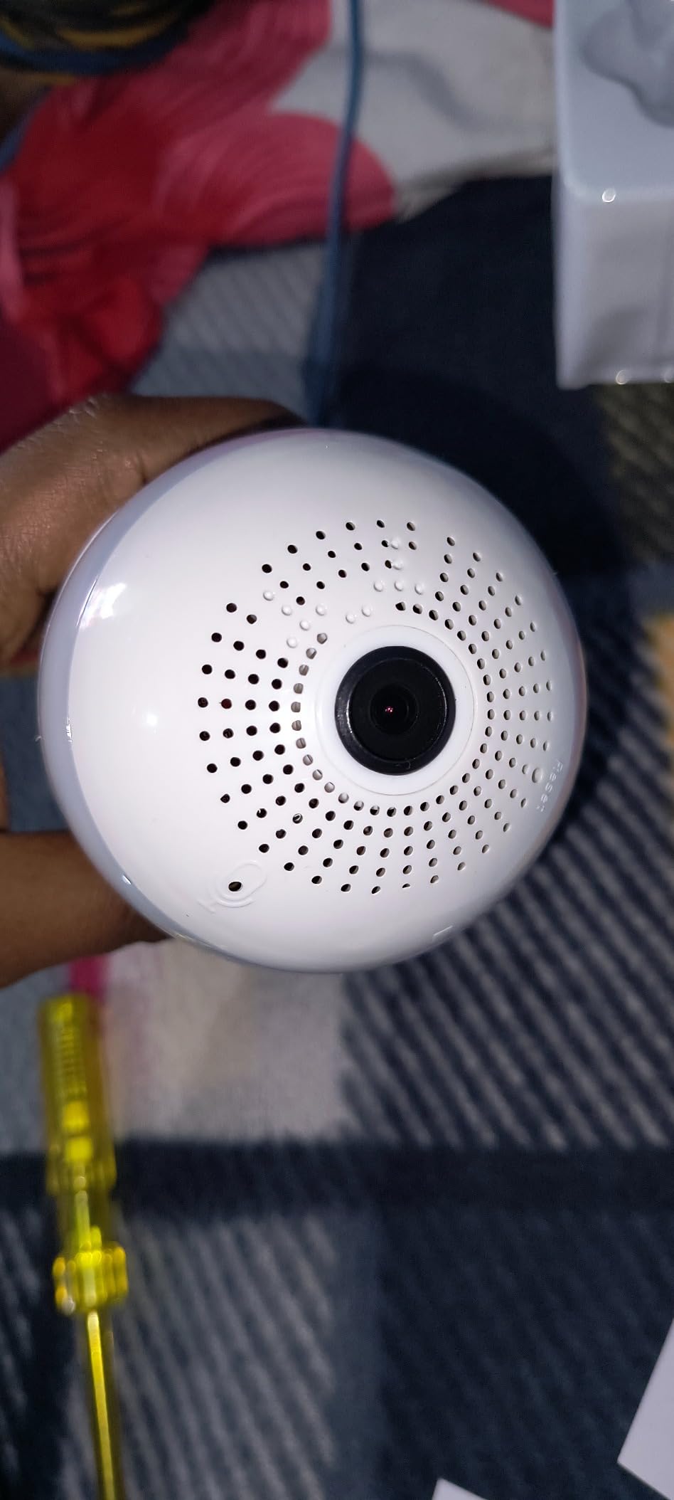 Buy TECHNOVIEW Wifi HD 2MP Indoor Security Dome Bulb Shape Camera with ...