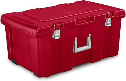 Amazon.com: Sterilite 23 Gallon Lockable Storage Tote Footlocker ...