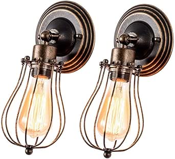 GLADFRESIT Applique Vintage Applique Industrial Regolabile in Metallo ...