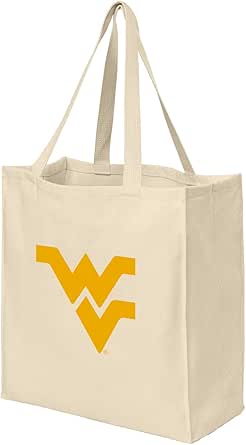 Amazon.com: Reusable West Virginia University Grocery Bags or WVU ...