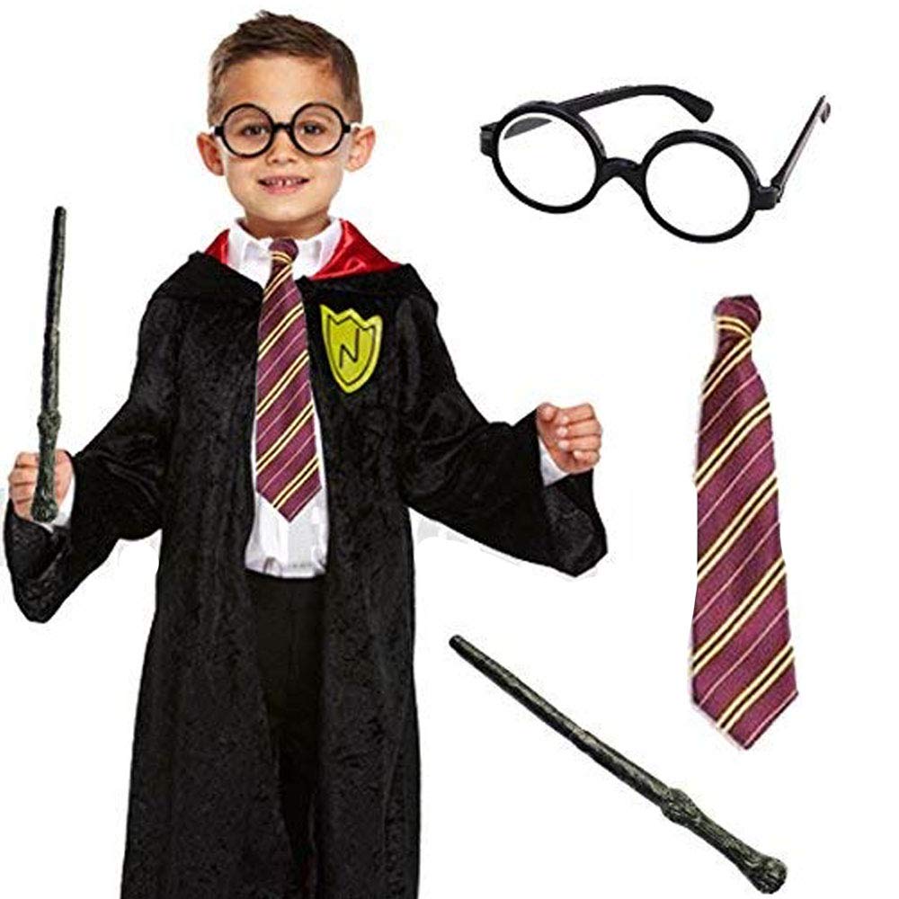 Blue Planet Fancy Dress ® Deluxe Childrens Kids Boys Wizard Robe, Tie ...