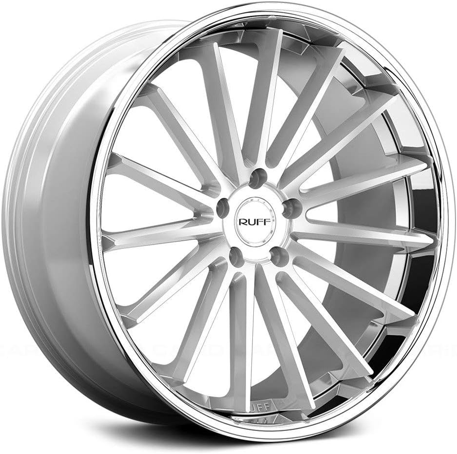 Amazon.com: Ruff Wheels RUR03 20X8.5 5X4.5 G-SLV SS-LP 35MM Gloss ...