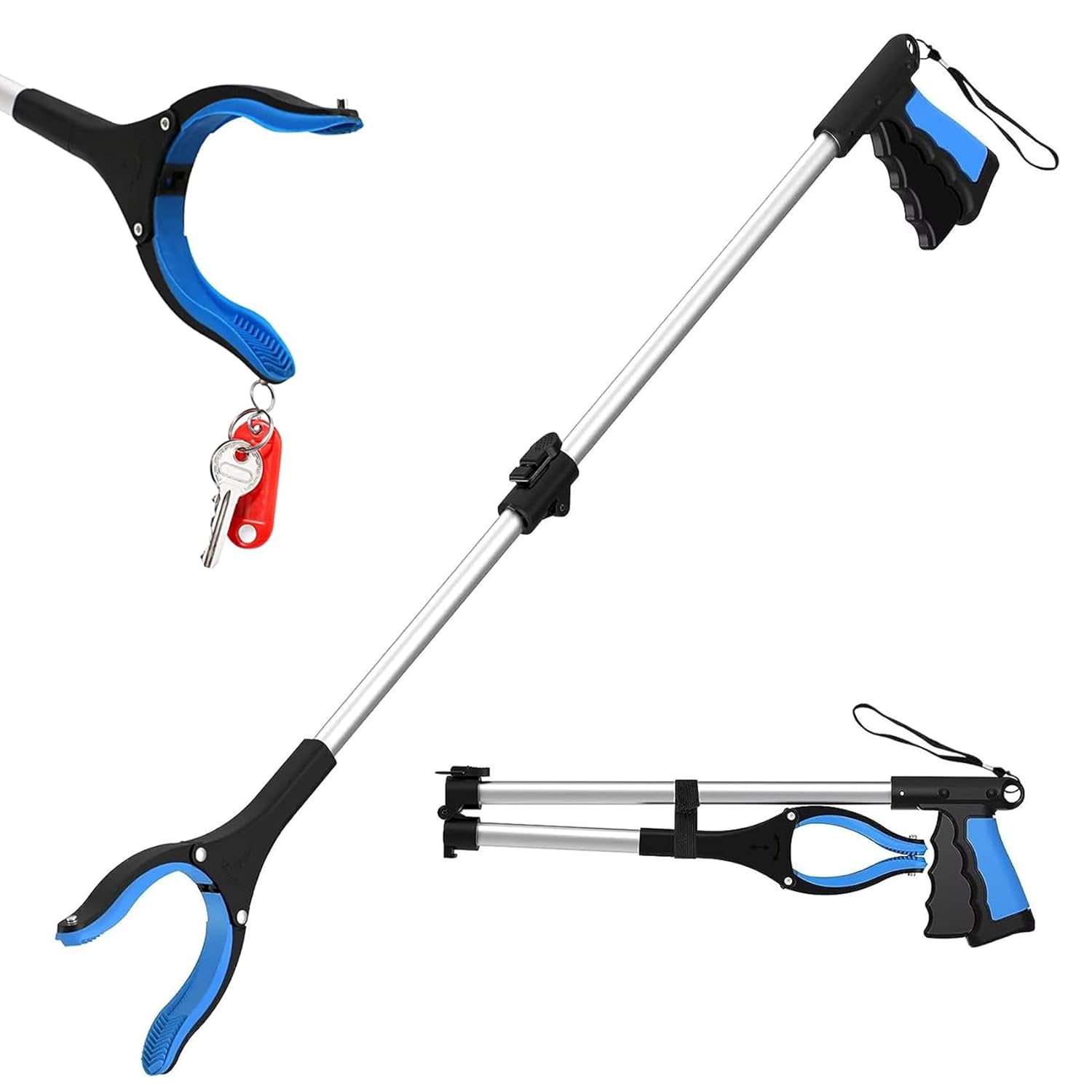 Reacher Grabber Tools, Upgrade 32" Foldable Trash Picker for Elderly ...