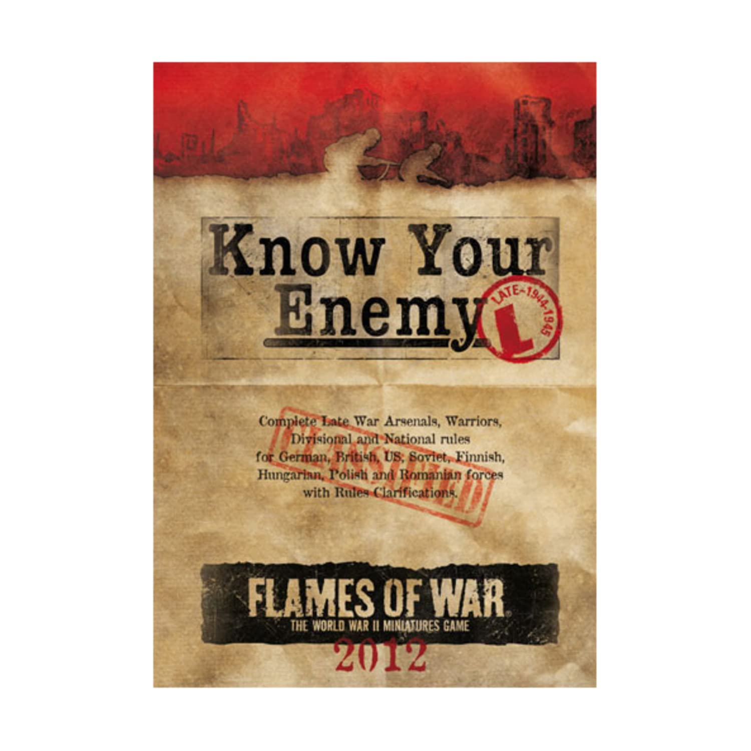 Know Your Enemy: Late War Edition 2012 (Flames of War): Peter ...