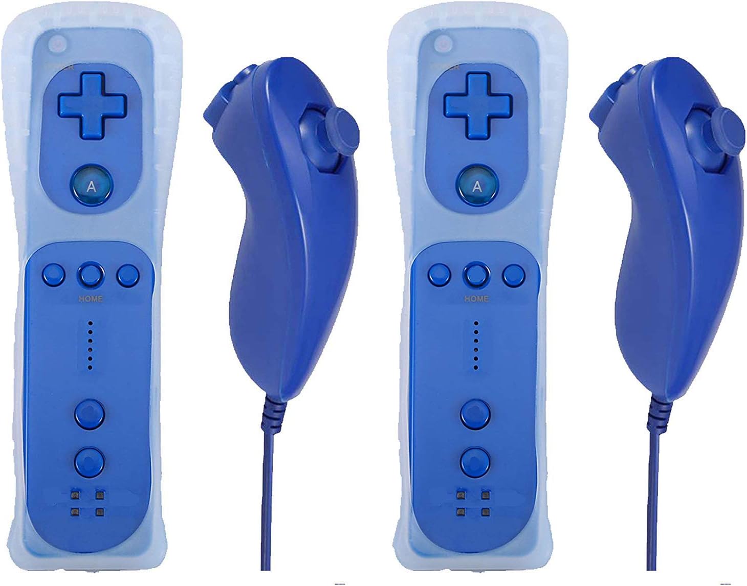 Doklos 2 Packs Nunchuck Controller Joysticks for Nintendo Wii Wii U ...