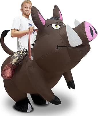 Amazon.com: Camlinbo Halloween Inflatable Warthogs Rider Costume Funny ...