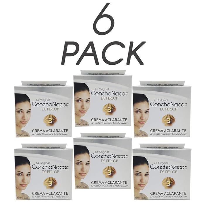 Buy Concha Nacar Crema Aclarante No.3, Brightening Mask 3 oz (Pack of 6 ...