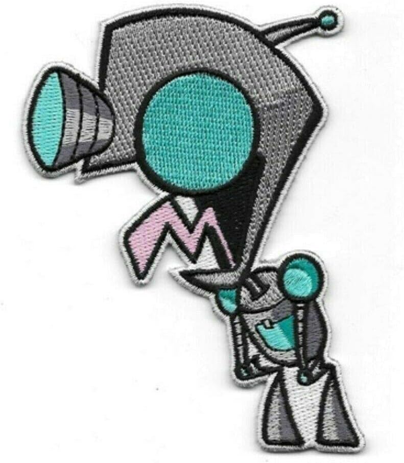 Amazon.com: Invader Zim Gir Yelling Embroidered Iron on Patch
