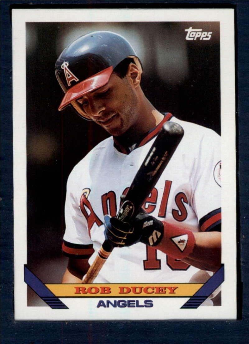 Amazon.com: 1993 Topps Baseball #293 Rob Ducey California Angels ...