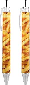 Amazon.com: Frying French Fries Retractable Ballpoint Pen Portable Blue ...