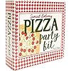 Amazon.com: BLUE PANDA Pizza Party Supplies Kit, Includes Plates ...
