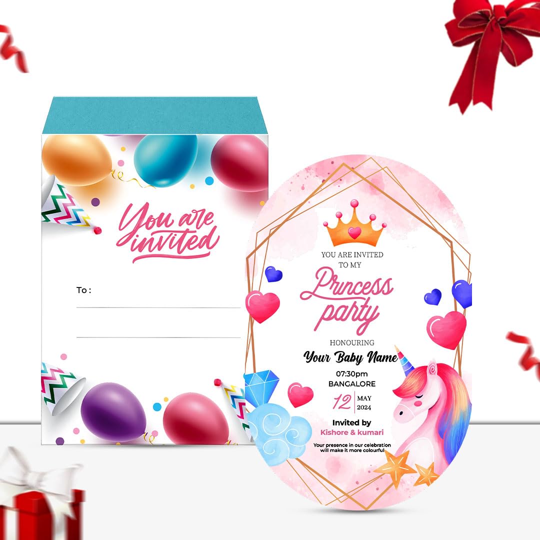 Princess Birthday Party Invitations For Girls