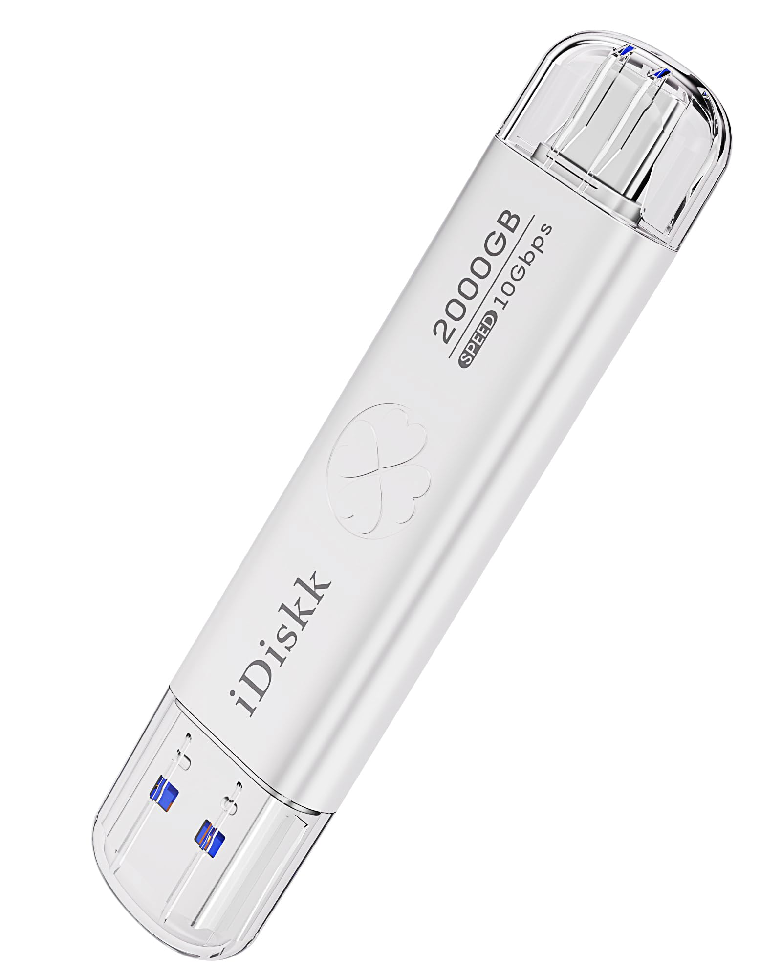 Idiskk 2tb Plug Play】 IDiskk 2TB Super Fast Solid State Flash Drive