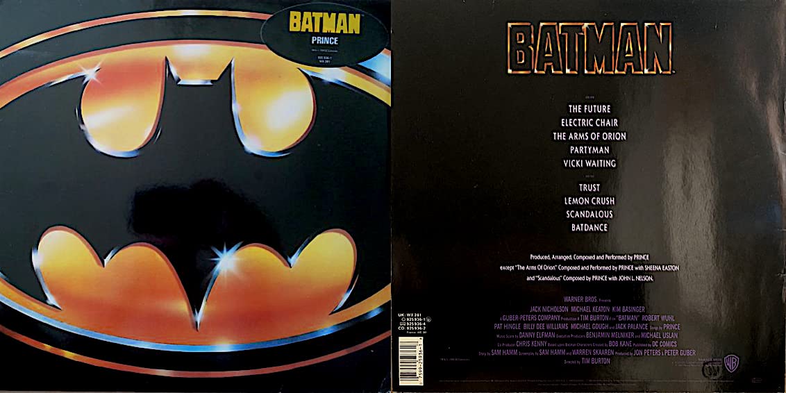 BATMAN THE MOTION PICTURE 1989 VINYL LP PRINCE [Vinyl LP] - PRINCE ...