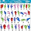 Amazon.com: Kanayu 36 Pcs ASL Magnets ASL Classroom Alphabet Magnets ...