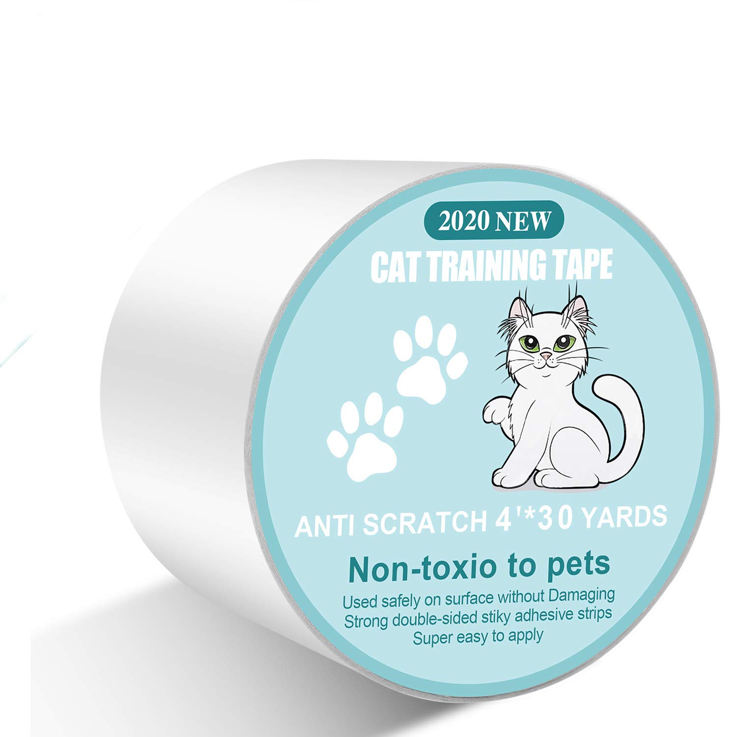 Buy 4" X 30 Yards Anti Cat Scratch Deterrent Tape - Sticky Paws Tape ...