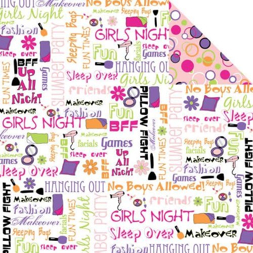Amazon.com: Mix It Up Collection Slumber Party Double-Sided 12 x 12 ...